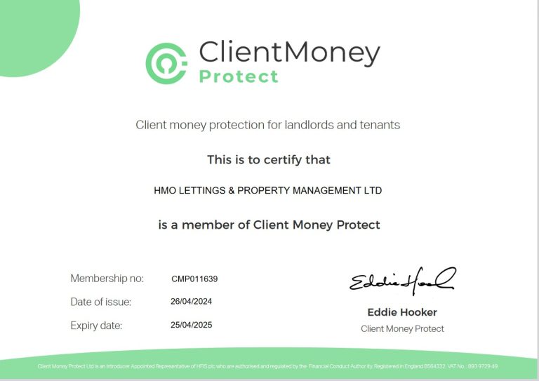 CMP CERTIFICATE - HMO Management Agency
