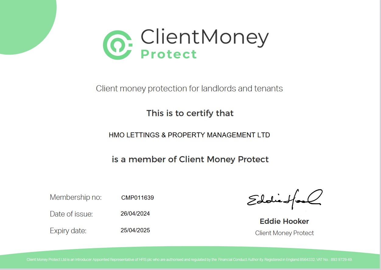 CMP CERTIFICATE - HMO Management Agency